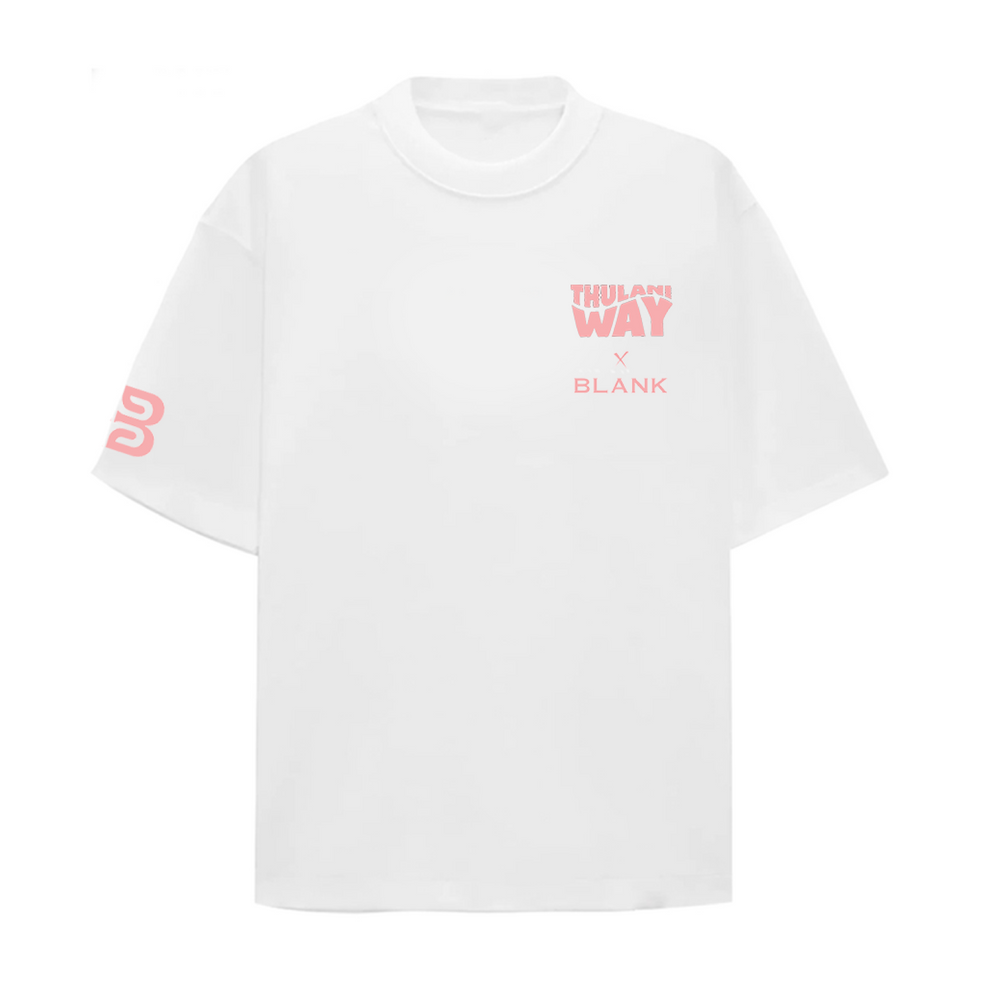 BLANK x THULANI WAY SUNSET T-SHIRT WHITE – Blank Collection
